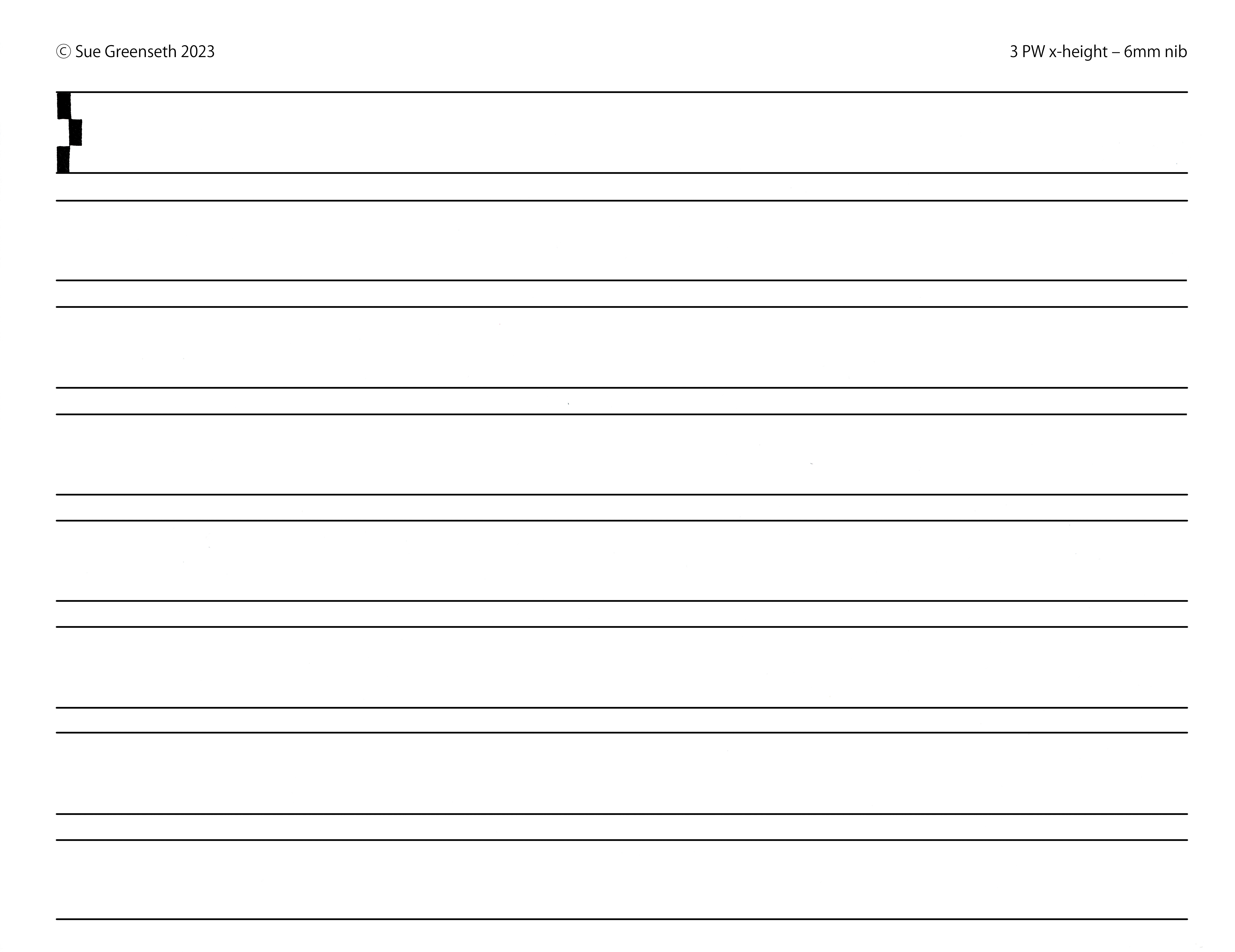 Valley Calligraphy Guild Schedule of Events