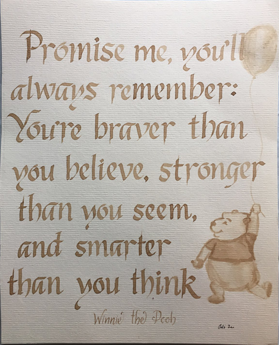 Valley Calligraphy Guild Show 2020 page 2